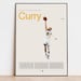 Steph Curry Poster, Golden State Warriors, NBA Poster, Sports Poster ...