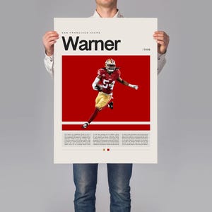 Fred Warner Poster, NFL Poster, Sports Poster, Modern Sports Art, NFL ...