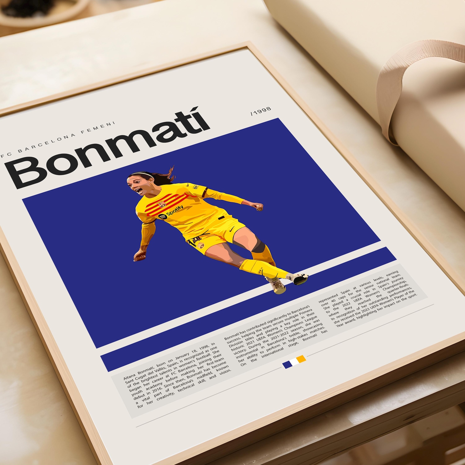 Aitana Bonmatí Poster, Football Poster, Soccer Poster Sports Poster ...