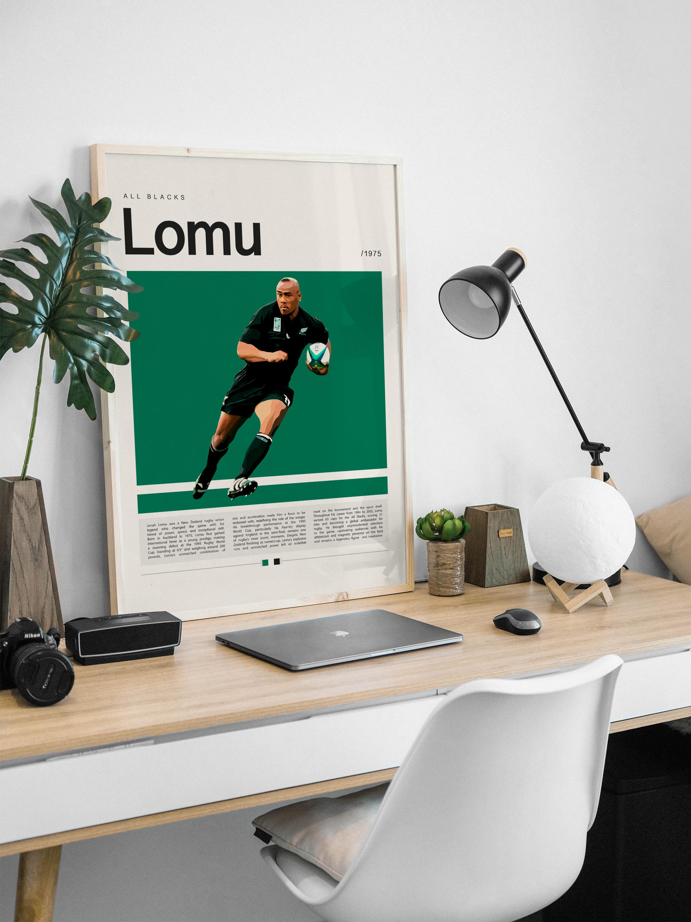 Jonah Lomu Poster, Rugby Poster, Sports Poster, Modern Sports Art ...