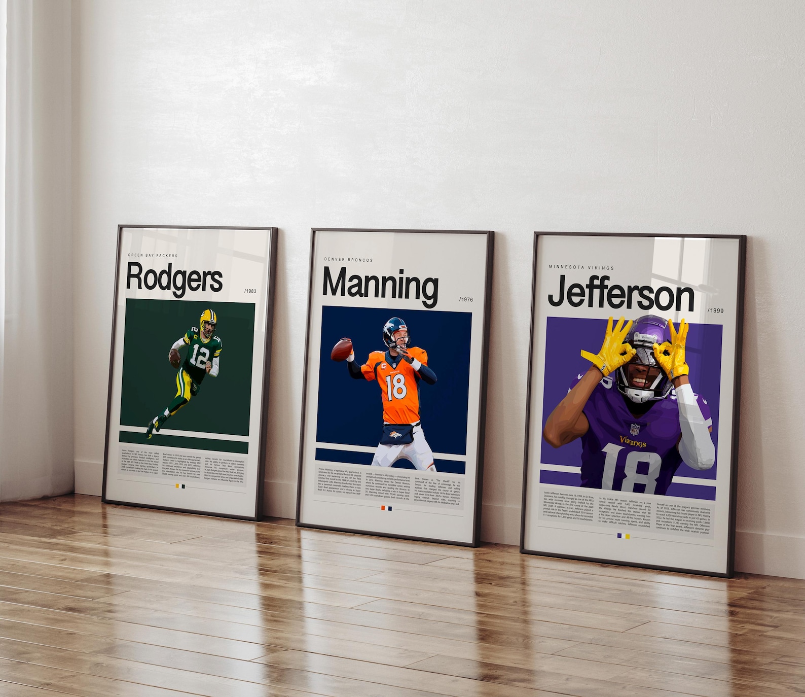 Joe Montana Poster, NFL Poster, Sports Poster, Modern Sports Art, NFL ...