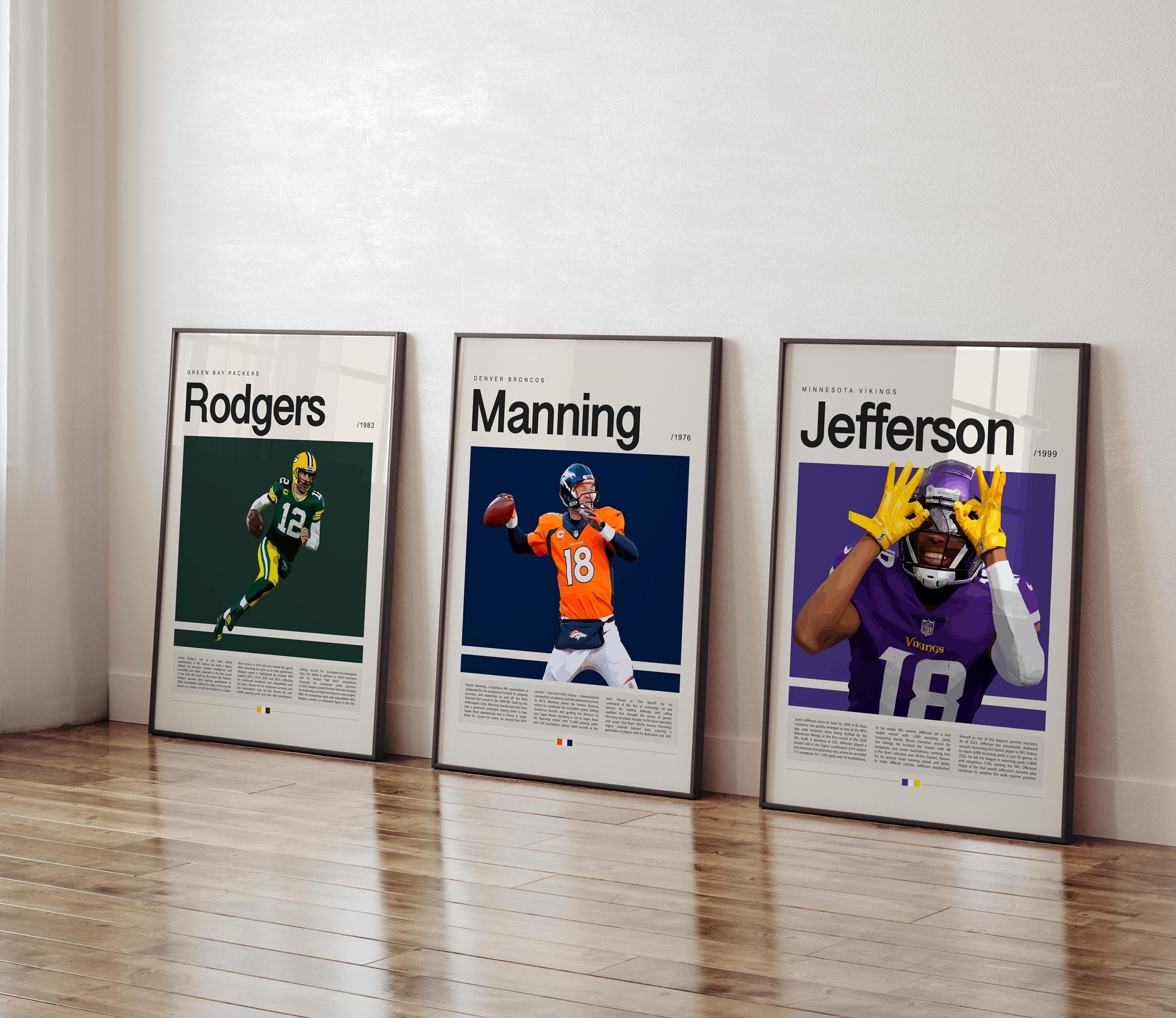 Fred Warner Poster, NFL Poster, Sports Poster, Modern Sports Art, NFL ...