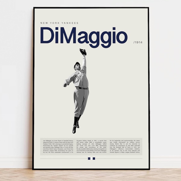 Joe Dimaggio - Etsy