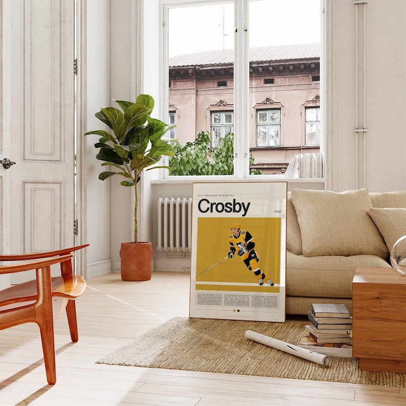 Sidney Crosby Poster, NHL Poster, Sports Poster, Modern Sports Art, NHL ...