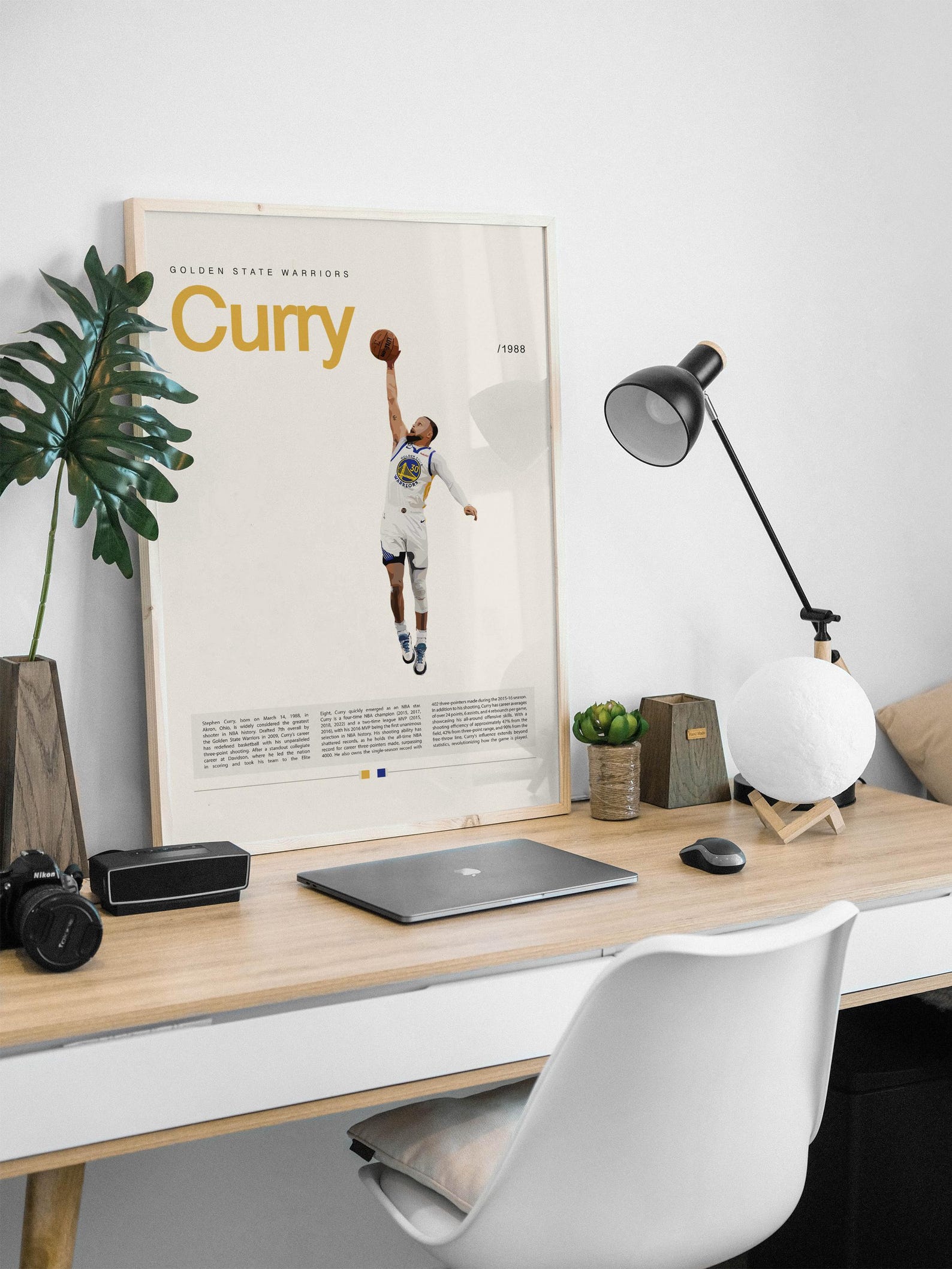 Steph Curry Poster, Golden State Warriors, NBA Poster, Sports Poster ...