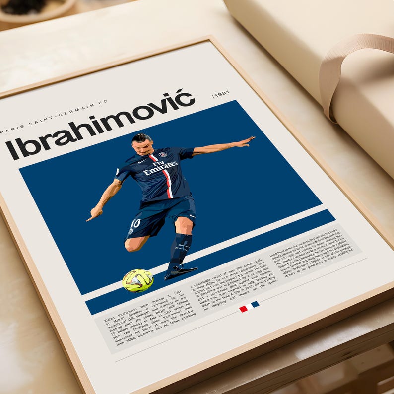 Zlatan Ibrahimović Poster, Football Poster, Soccer Poster Sports Poster ...