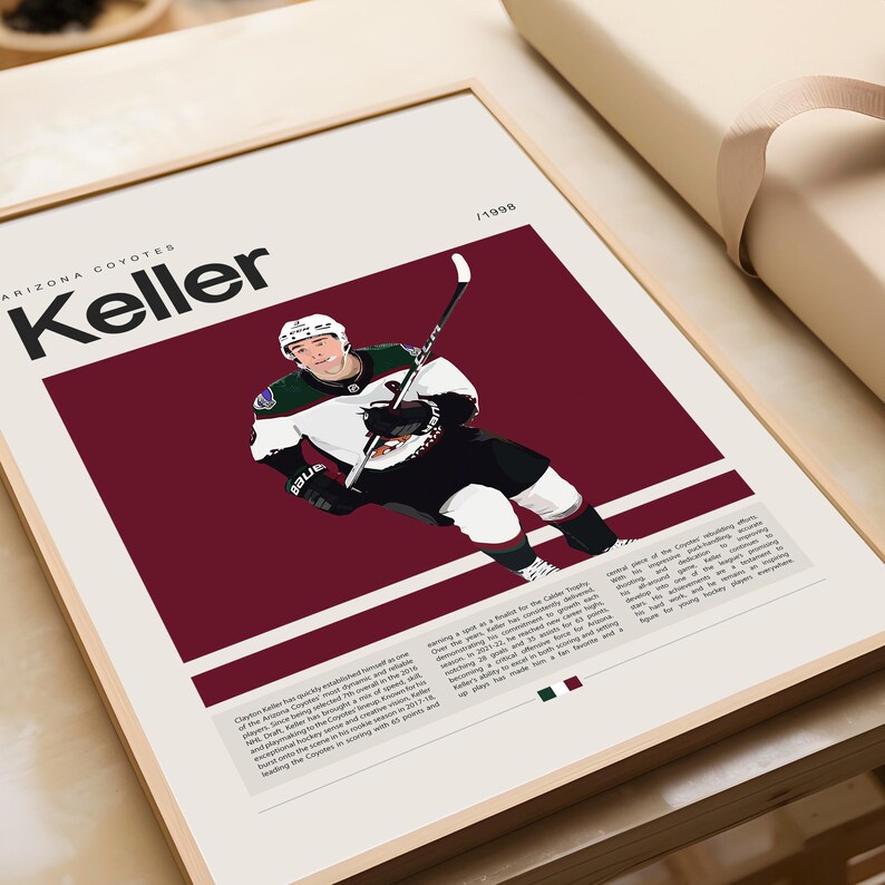 Clayton Keller Poster, NHL Poster, Sports Poster, Modern Sports Art ...