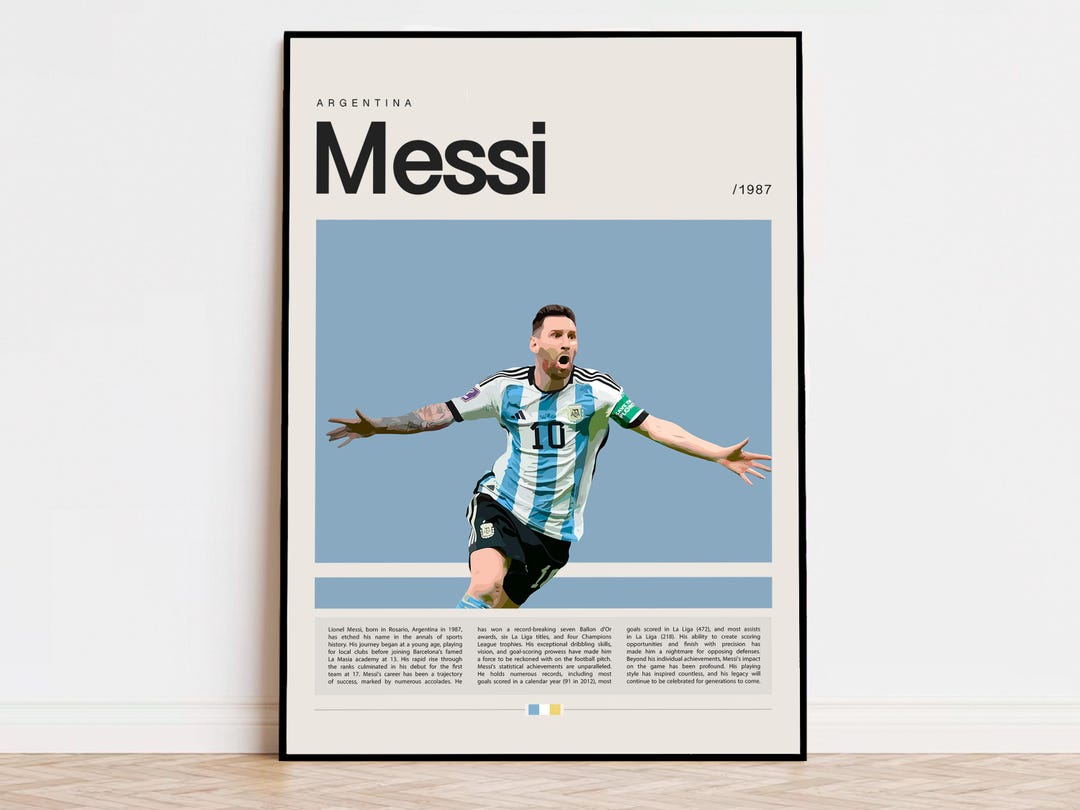 Lionel Messi Poster, Football Poster, Soccer Poster Sports Poster ...