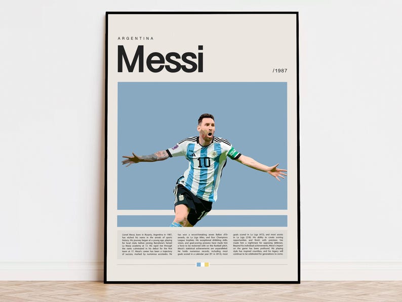 Lionel Messi Poster, Football Poster, Soccer Poster Sports Poster ...
