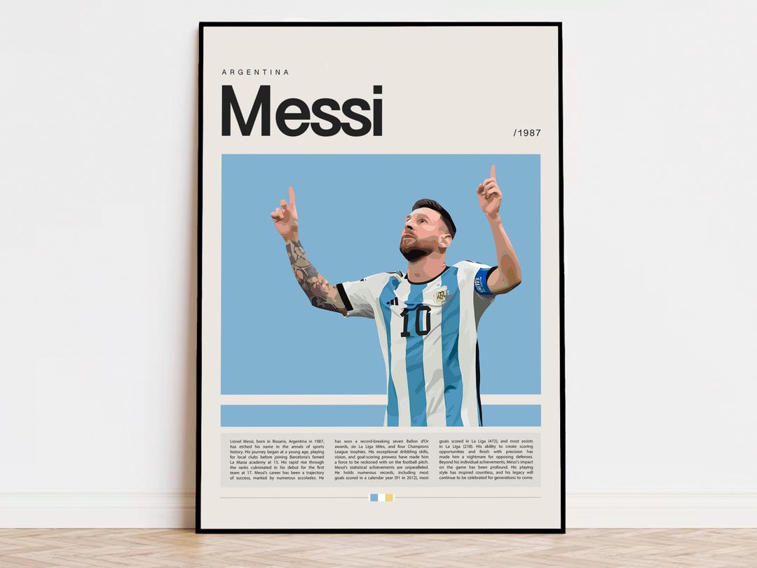 Lionel Messi Poster, Football Poster, Soccer Poster Sports Poster ...