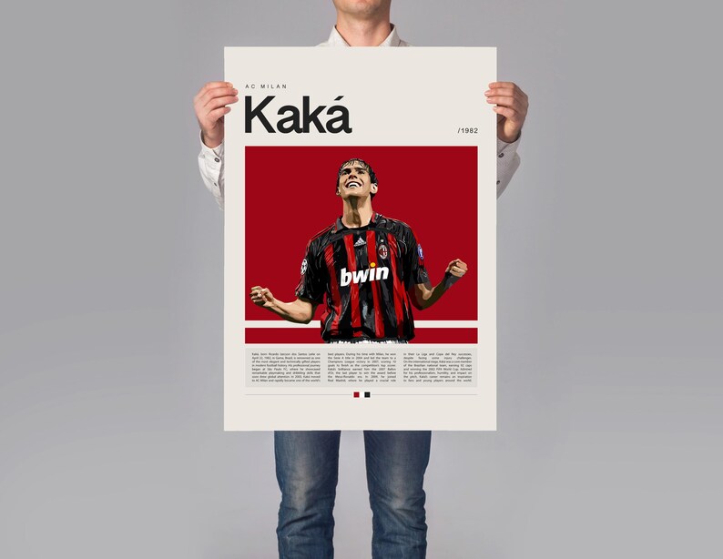 Kaká Poster, Football Poster, Soccer Poster Sports Poster, Modern ...