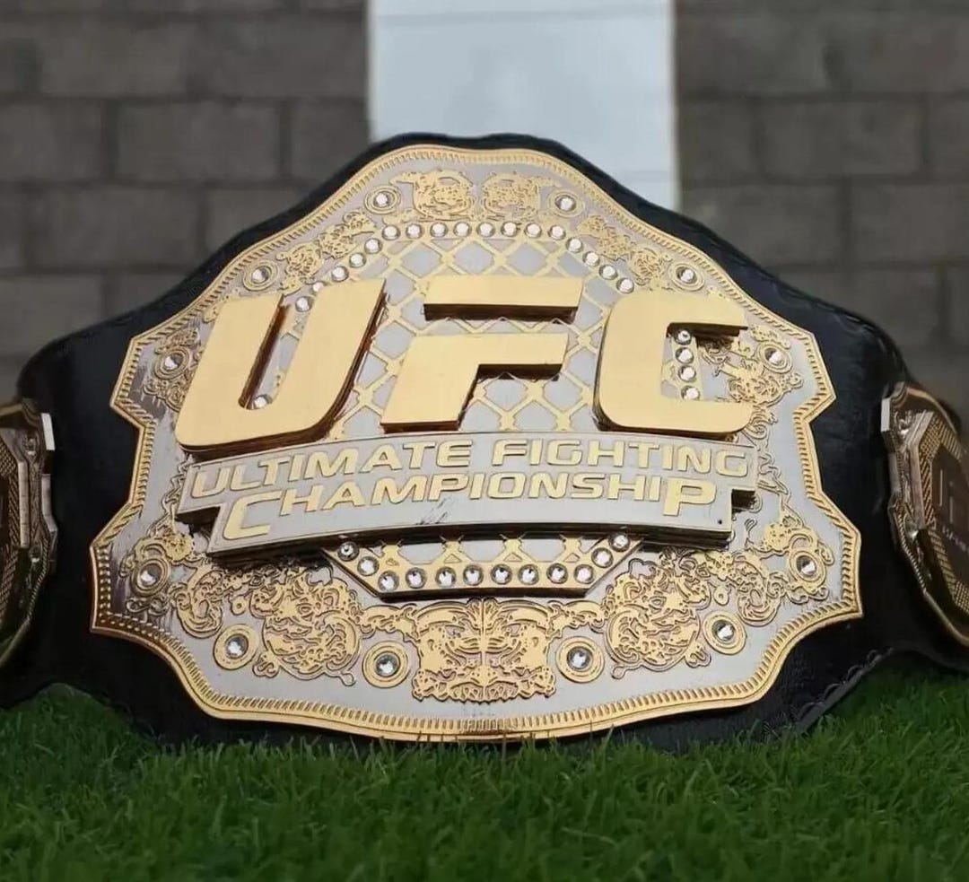 UFC Ultimate Fighting Championship Belt 4MM/6MM Thickness Double Layer ...