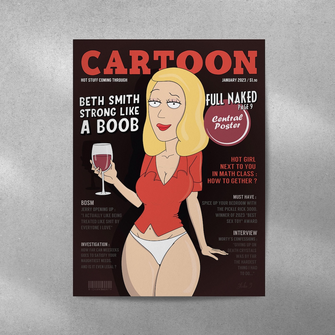 Rick & Morty Sexy Cartoon Poster - Beth Smith - Etsy