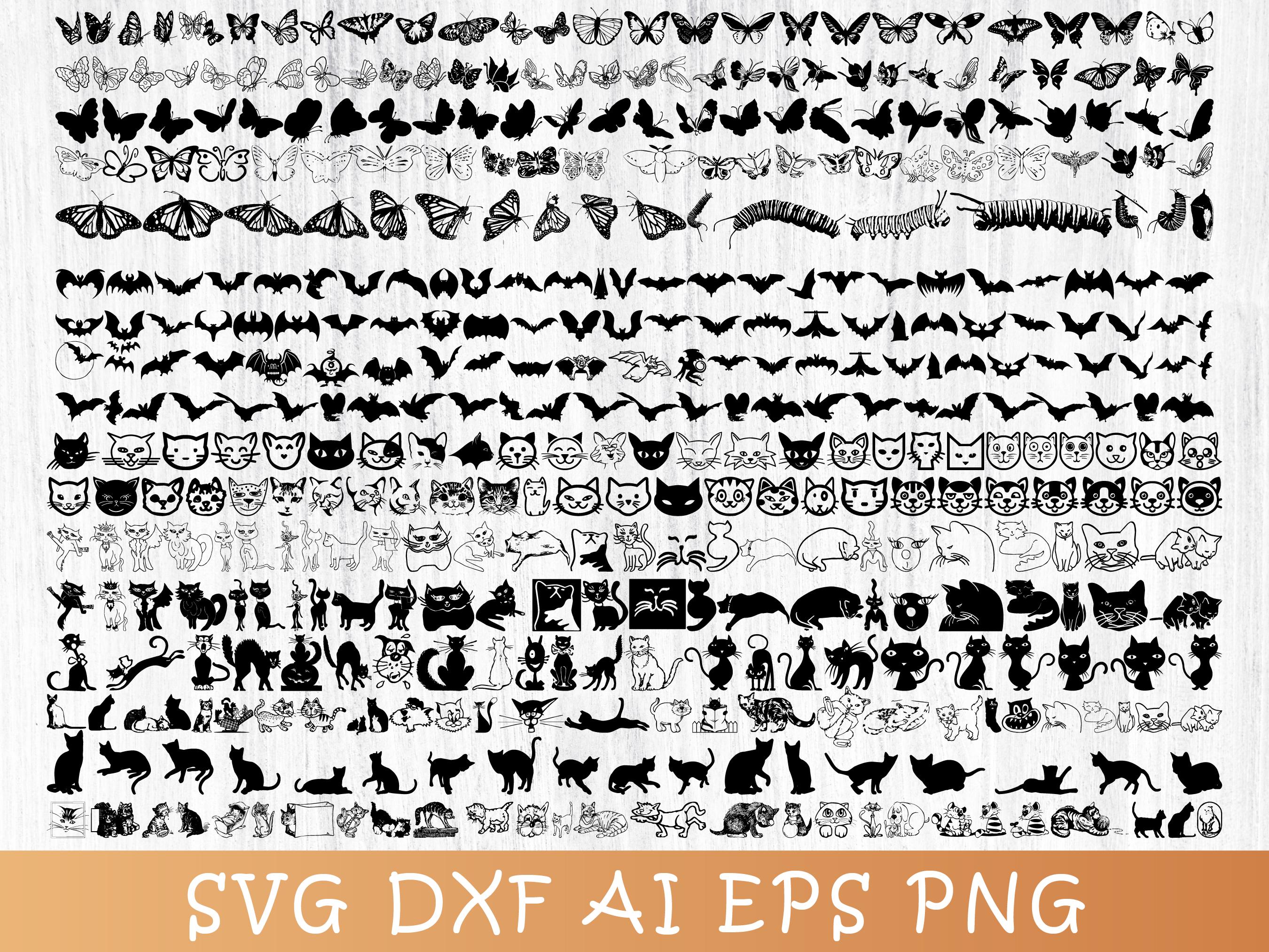 Animals SVG Mega Bundle, 3500+ Wildlife and Pet Designs, Birds ...