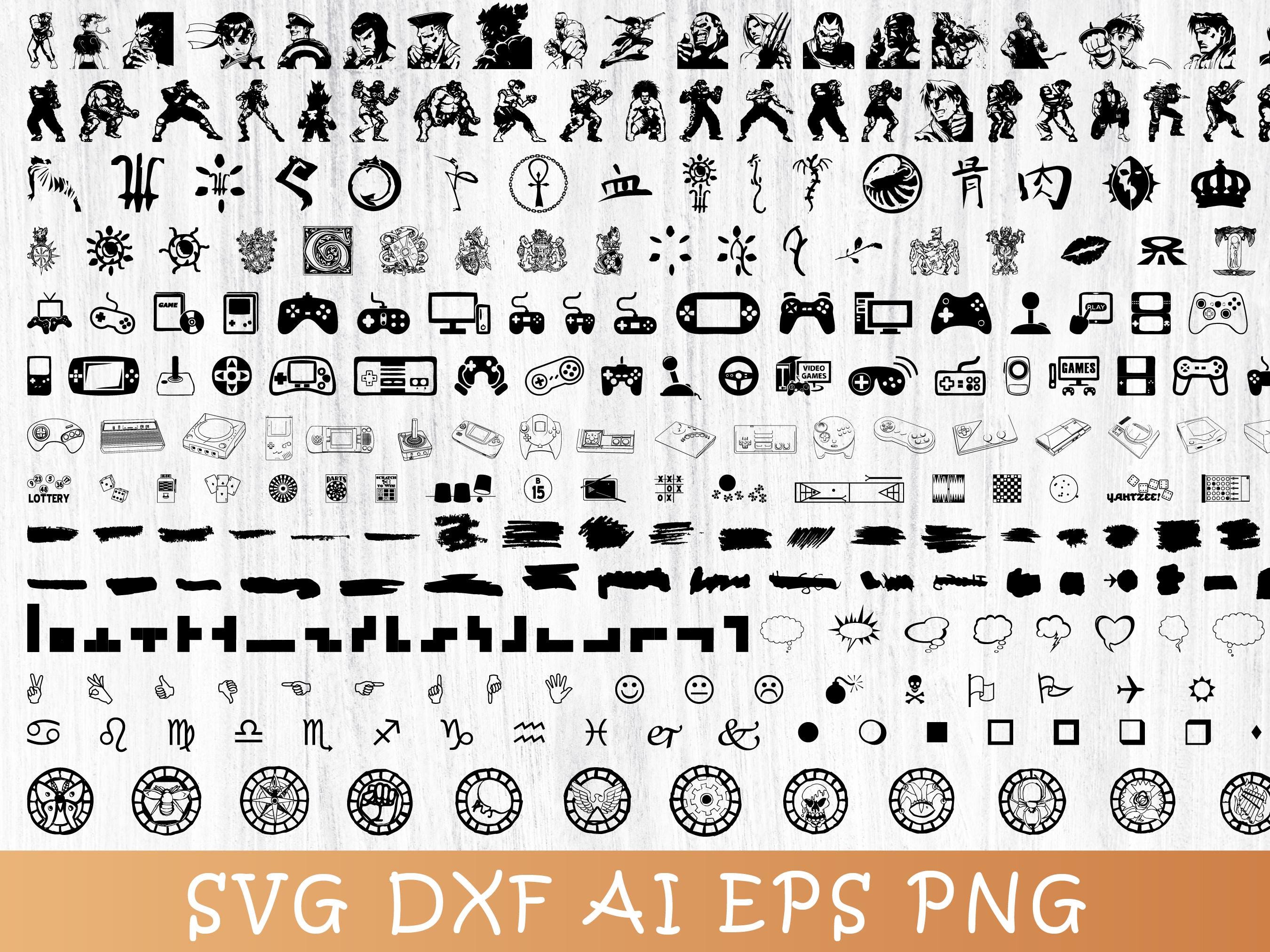 Game SVG Mega Bundle, 2700+ Gaming Icons Designs, Cricut & Silhouette ...