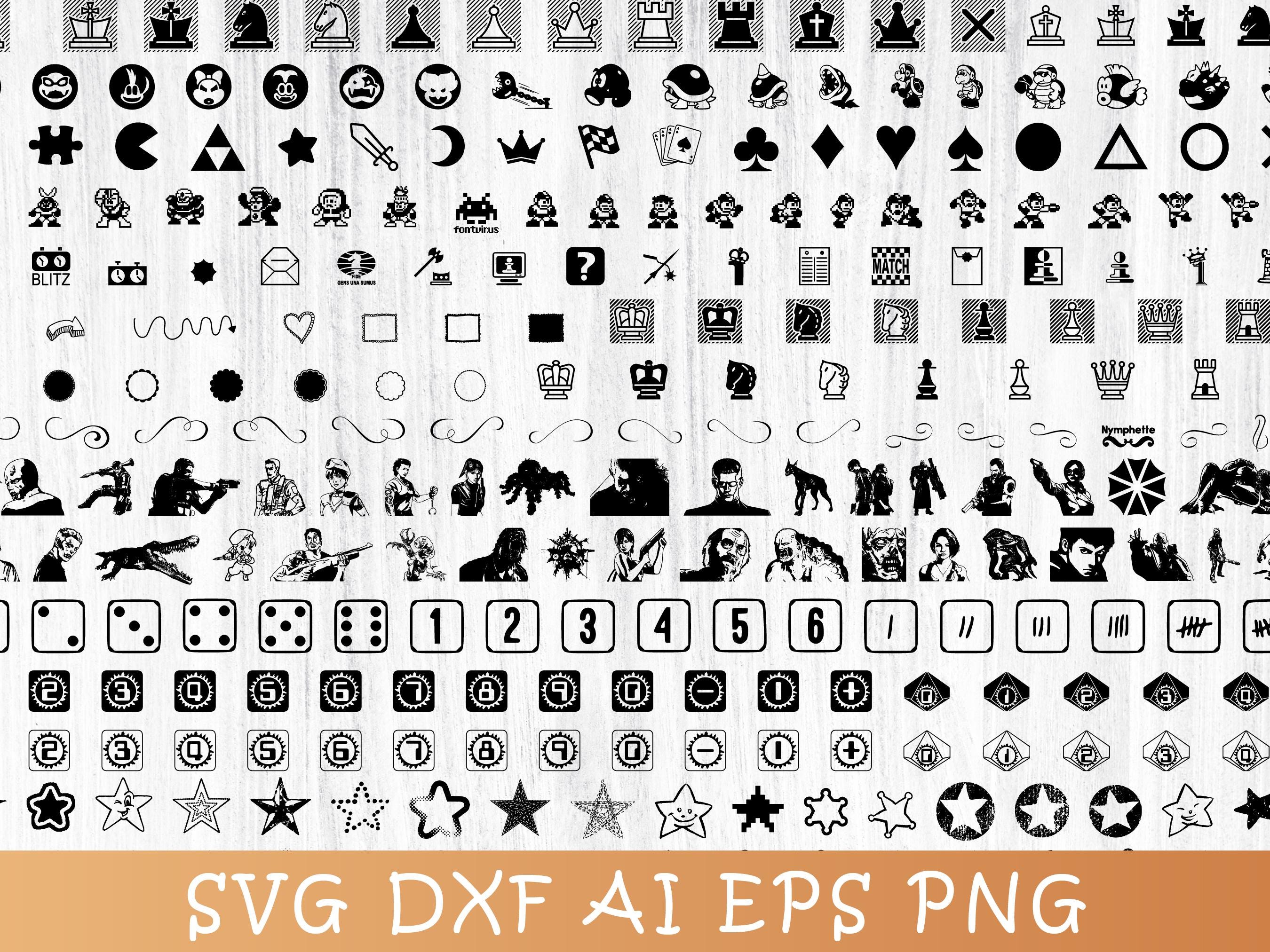 Game SVG Mega Bundle, 2700+ Gaming Icons Designs, Cricut & Silhouette ...