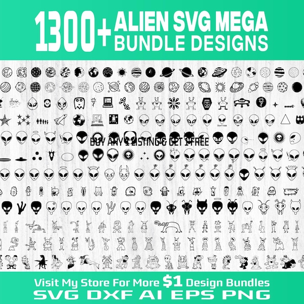 Alien Svg - Etsy