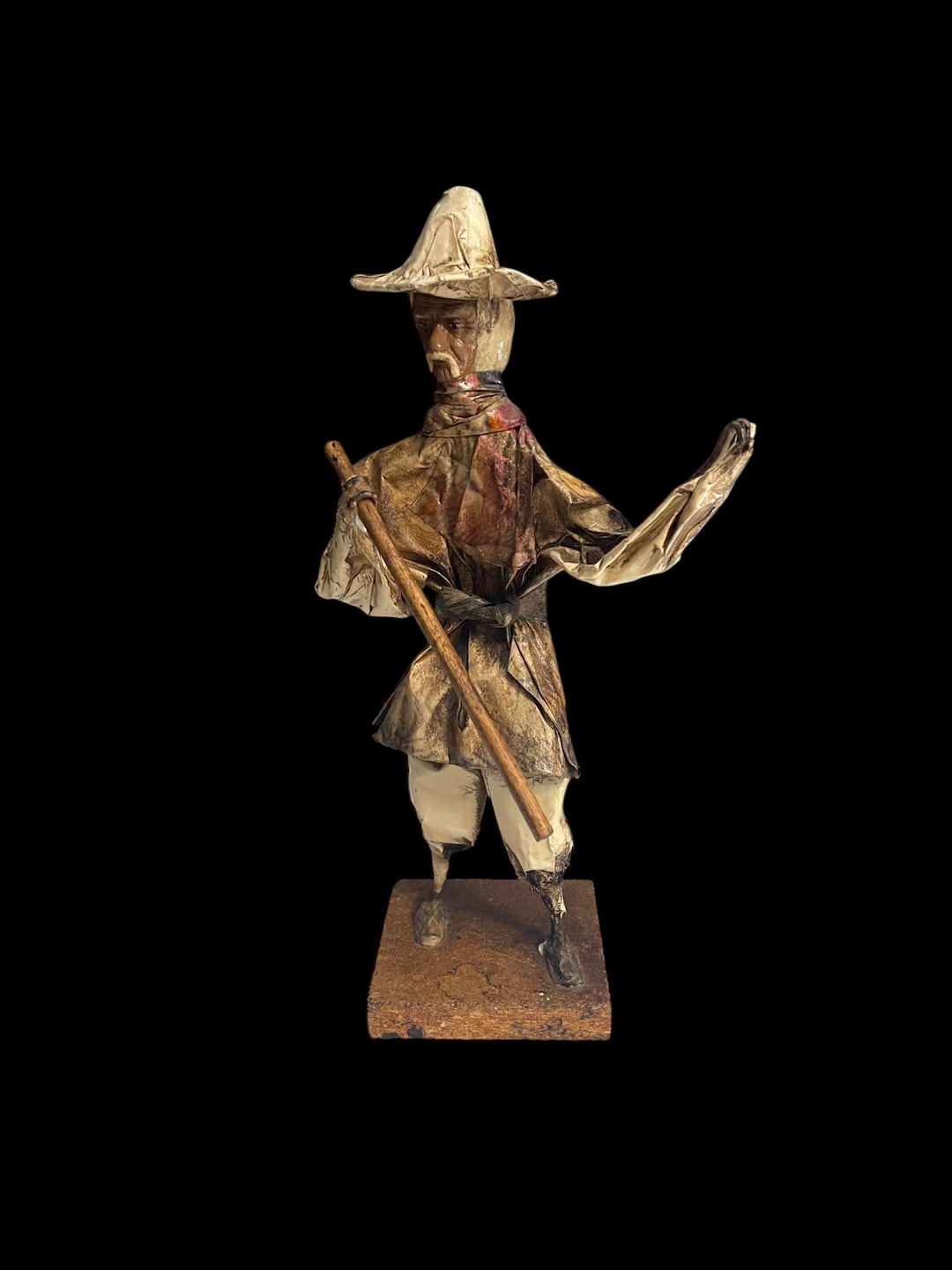 Vintage Mexican Folk Art Paper Mache Man Sculpture, 1980s Craft - Etsy