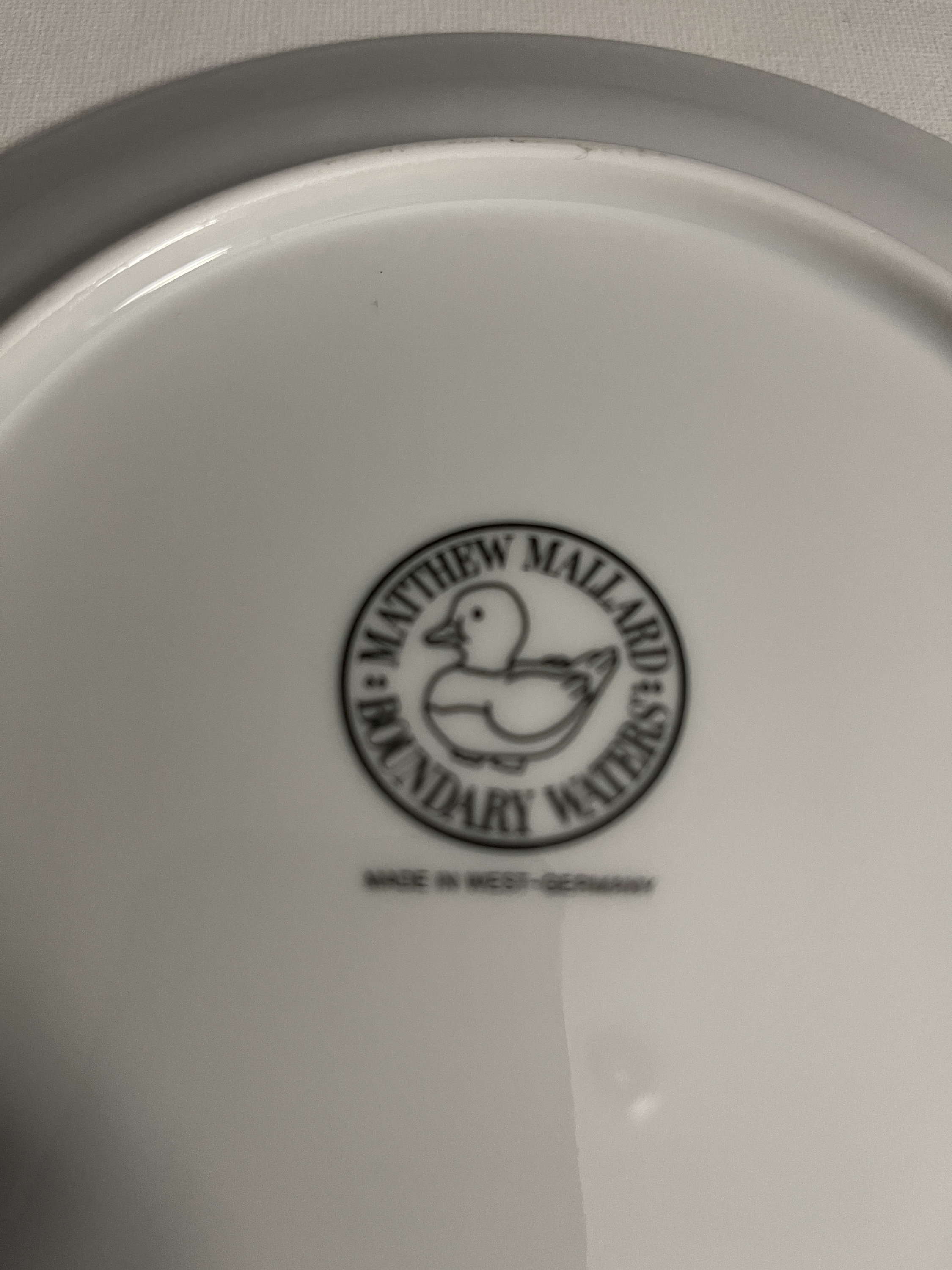 Vintage Three Piece Child's Set of Matthew Mallard Boundary Waters ...