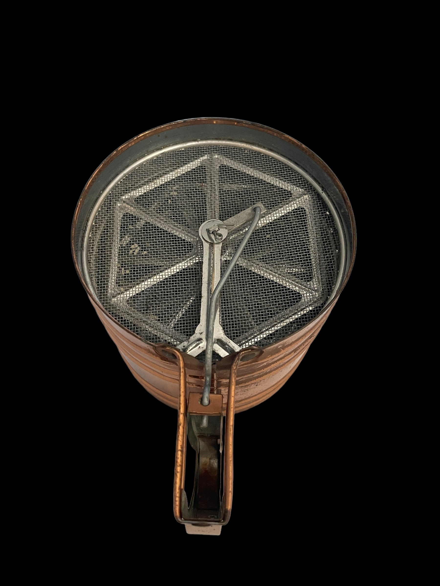 Vintage Copper Flour Sifter foley Sift-chine 1960's - Etsy