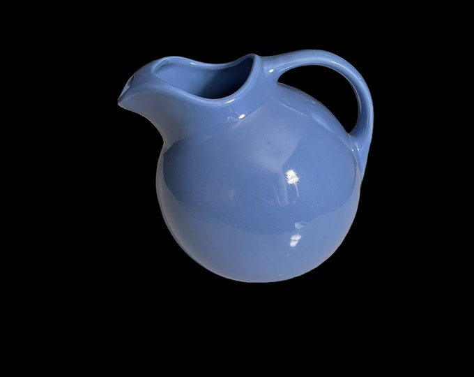 Beautiful Cornflower Blue Vintage Hall Ball Water Pitcher - Made in USA ...