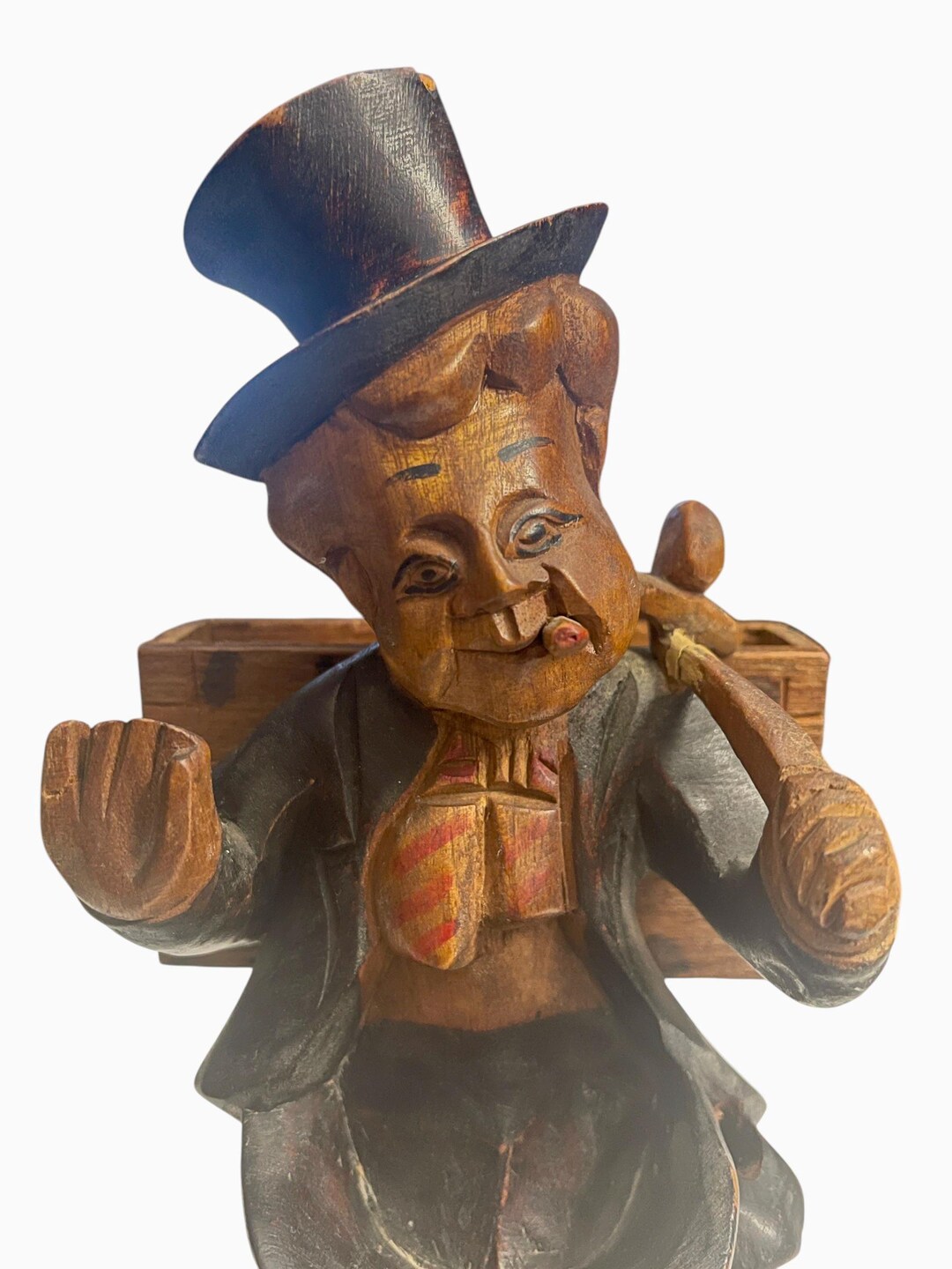 Ho-jo the Bum Wood Carving: 1950s Brooklyn Dodgers Mascot, Sports ...