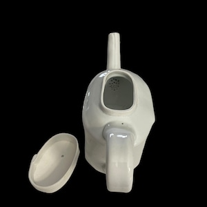 Vintage Brilliant White Hand Built Slab Tea Pot With Lid- Simplistic ...