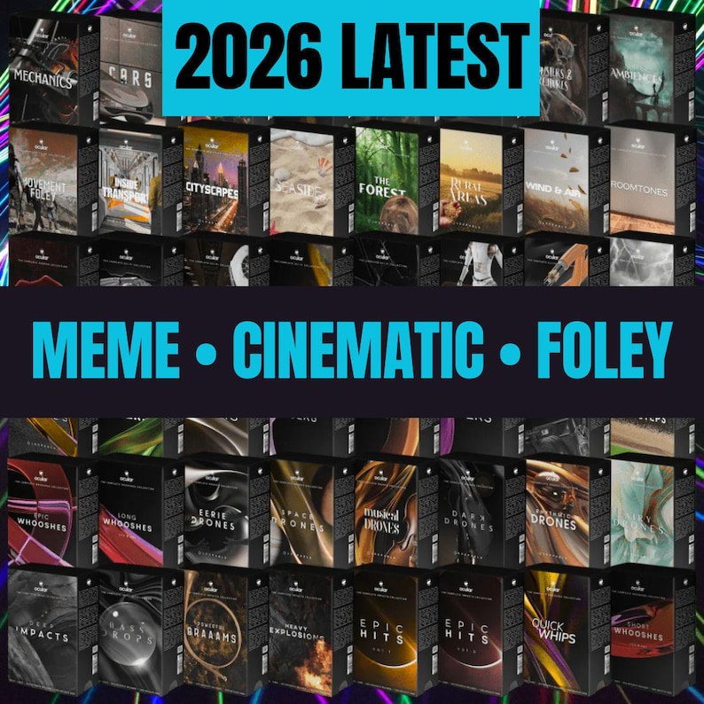 500+ Sound Effects Pack for Video Editing | Meme Sounds, Cinematic SFX ...