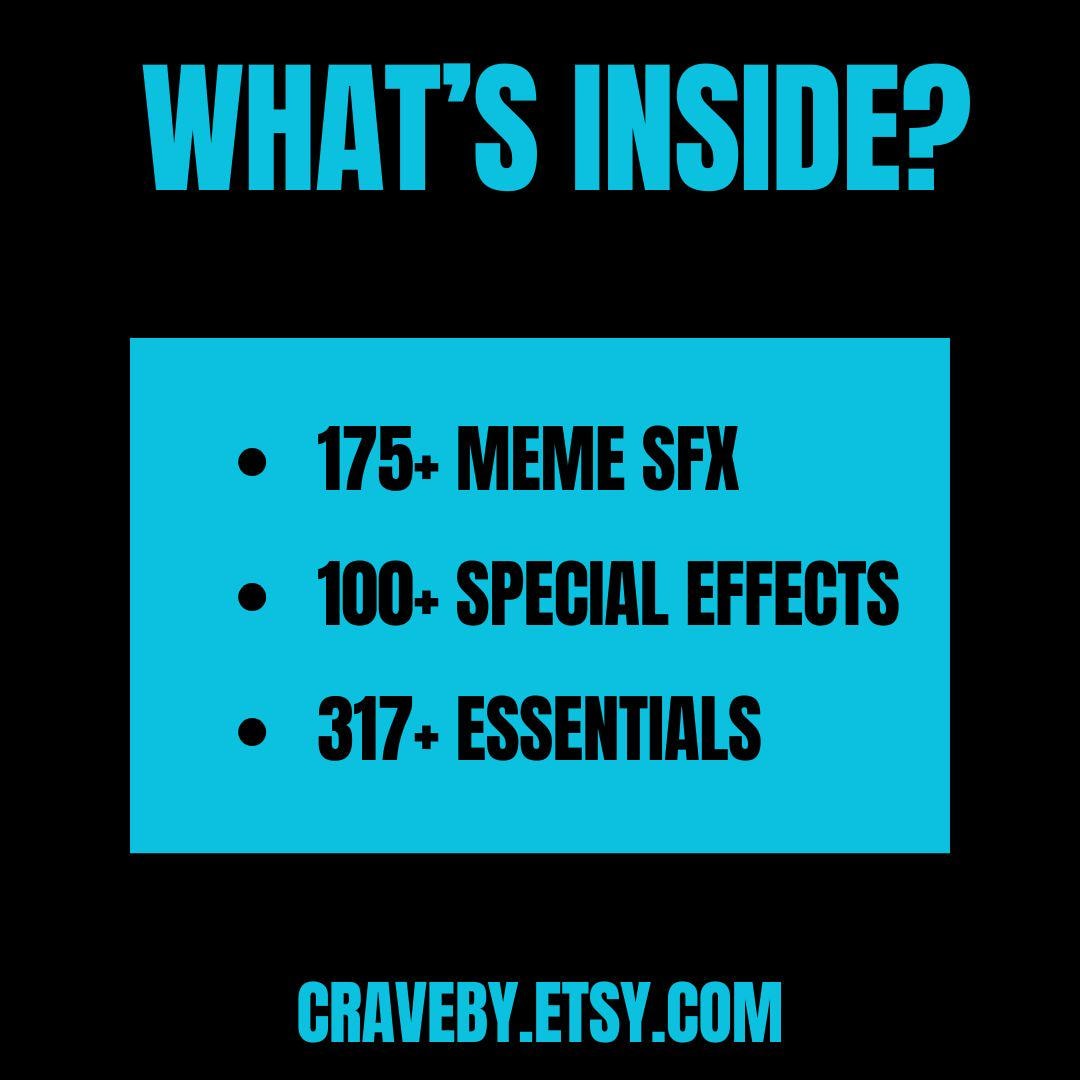 500+ Sound Effects Pack | Meme, Cinematic, Foley (instant Download) - Etsy