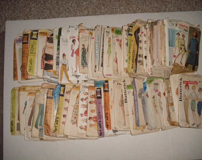 58 Vintage Sewing Patterns. Simplicity. Mccall's. Butterick. See & Sew ...