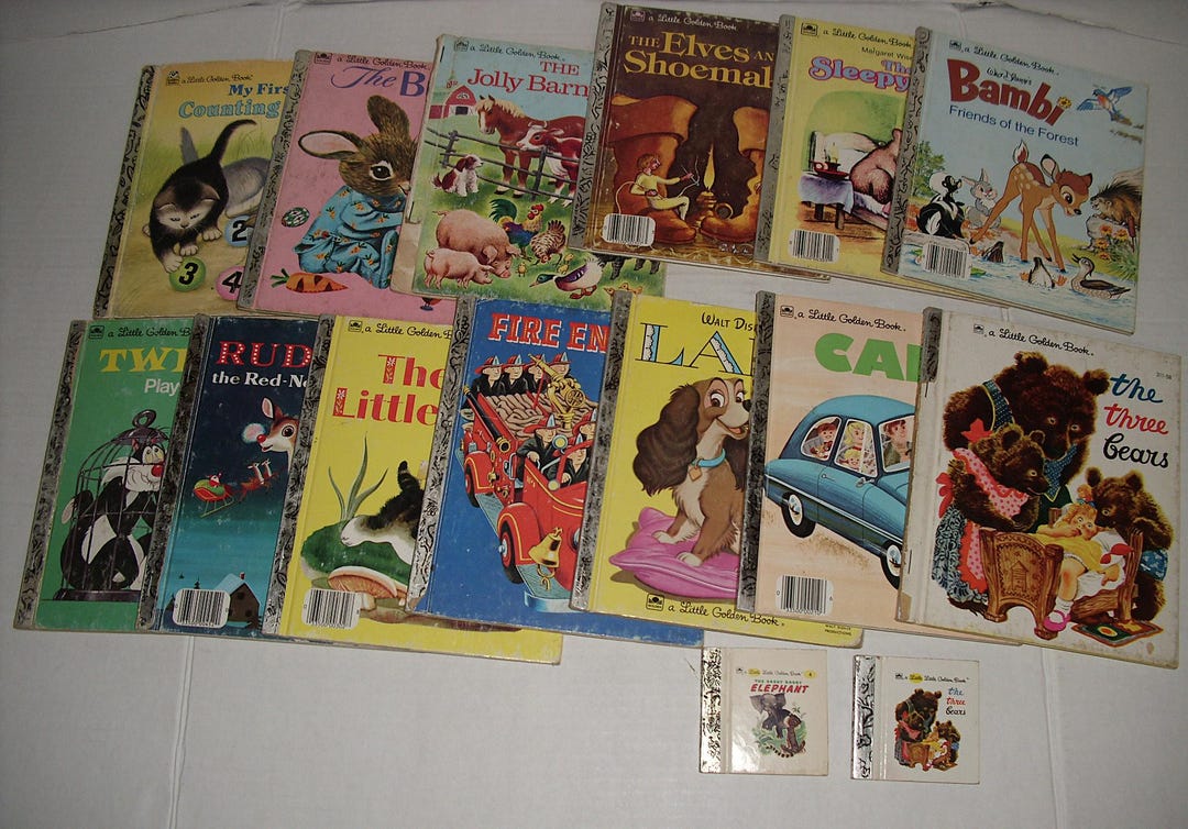 Reserved.........sue........seventeen Vintage Little Golden Books. Two ...