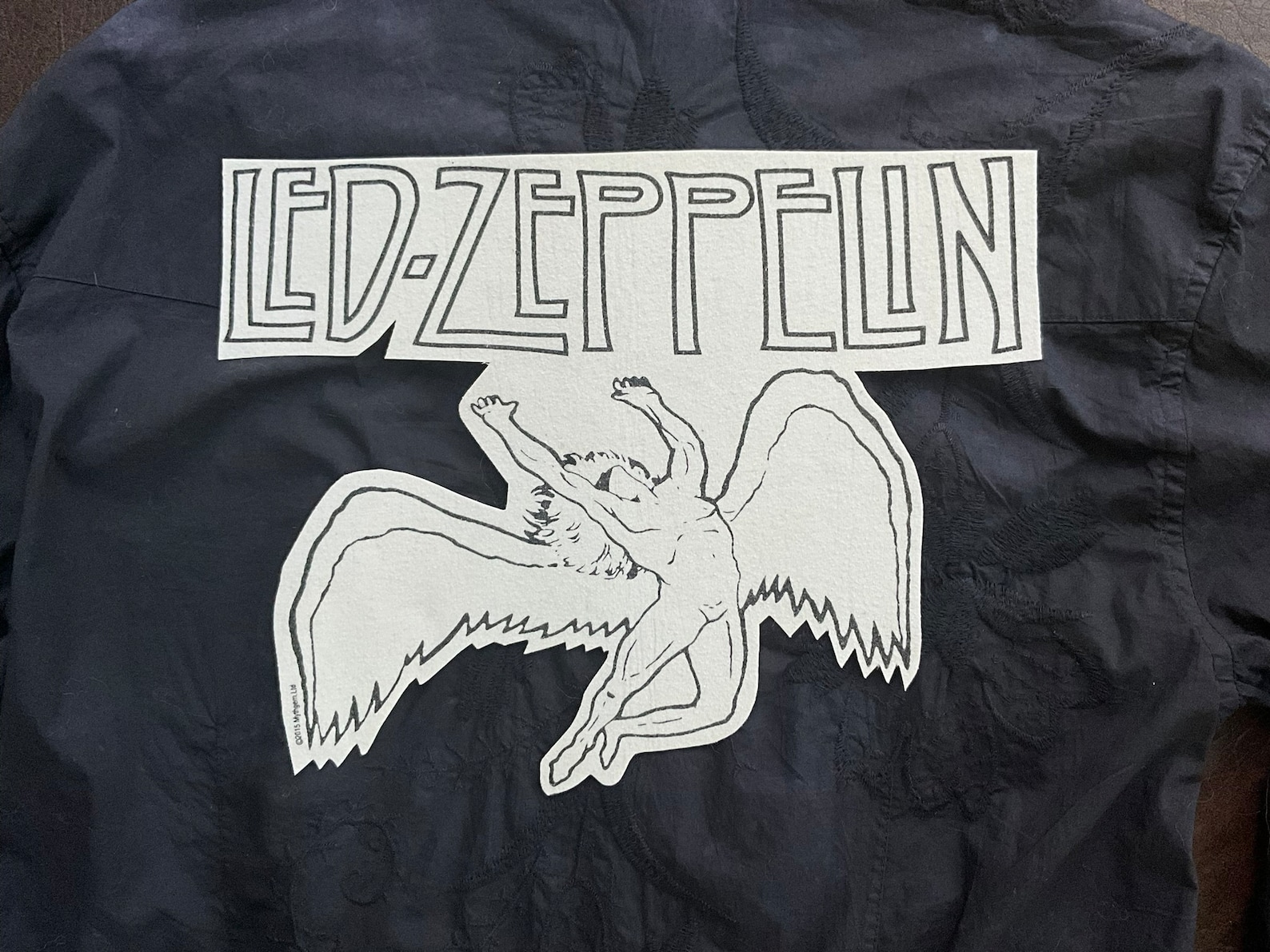 LED ZEPPELIN Fabric Iron on BIG Decal Heat Transfer Tshirt Patch ...