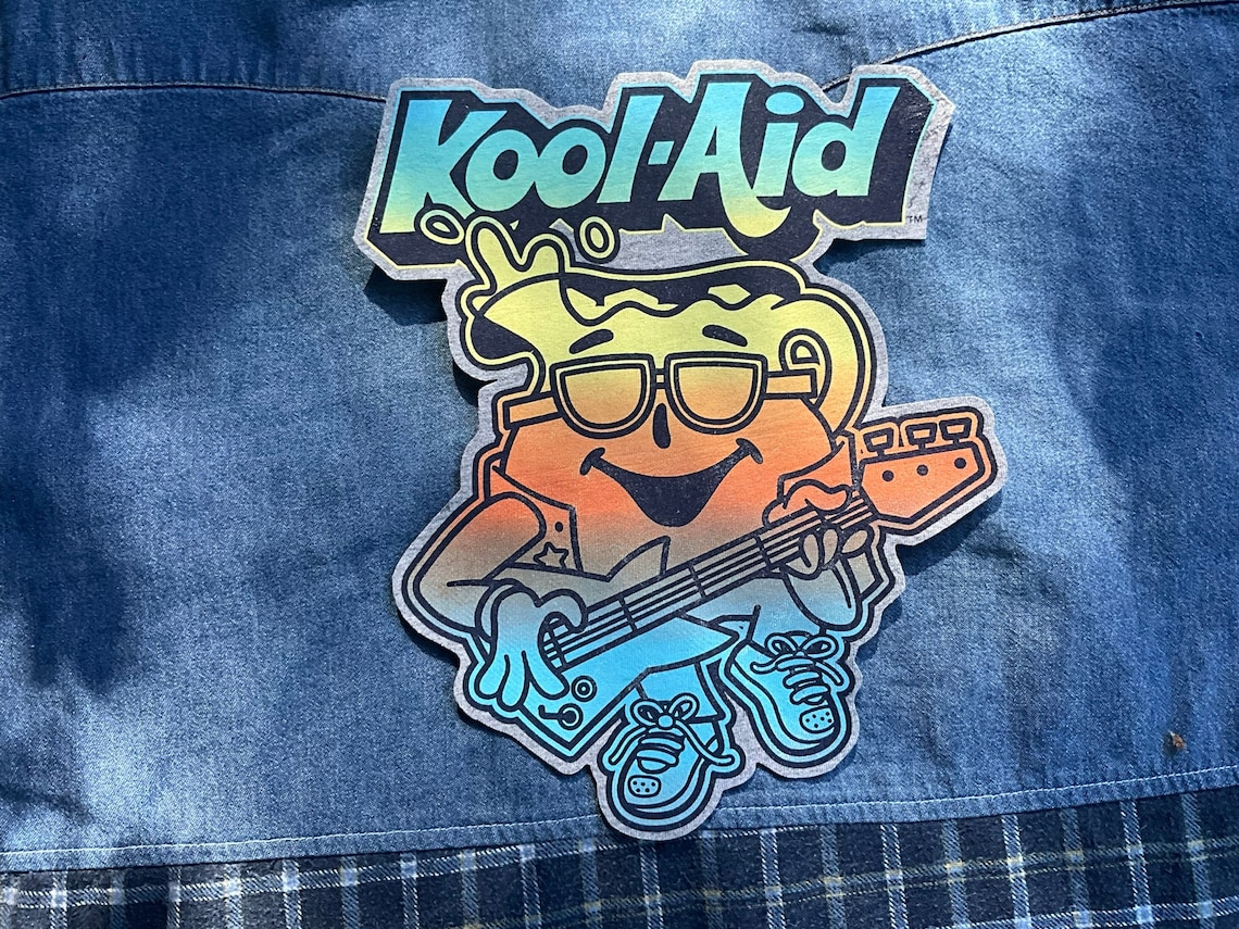 KOOL-AID Fabric Iron on Decal Heat Transfer Tshirt Patch Handmade From ...