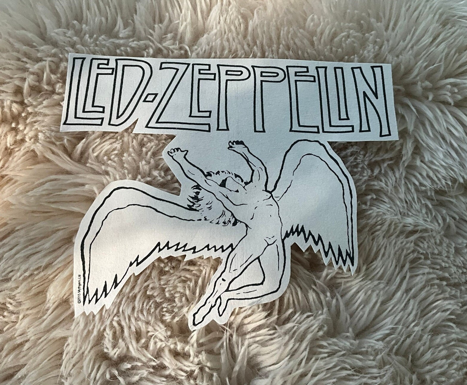 LED ZEPPELIN Fabric Iron on BIG Decal Heat Transfer Tshirt Patch ...