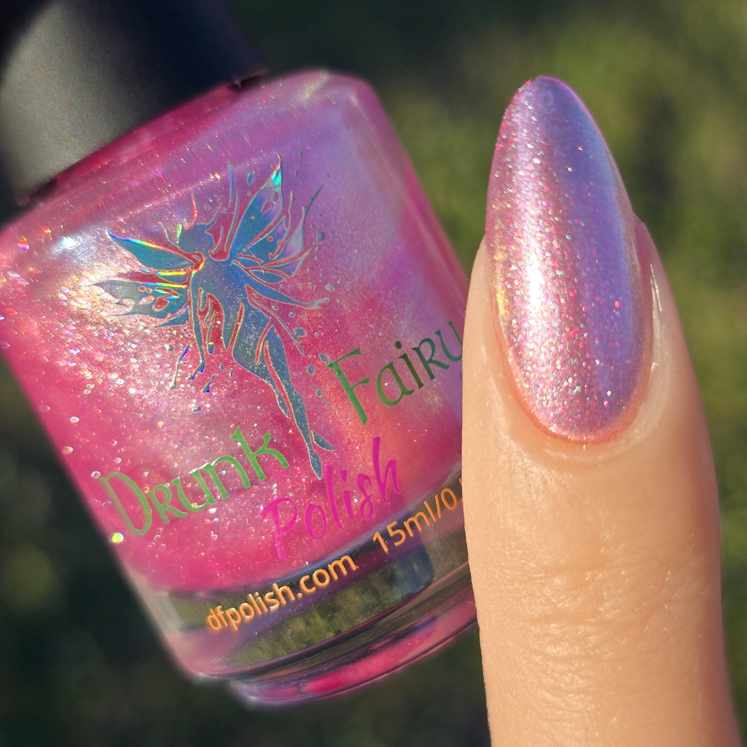 Pink Tourmaline | A Pink Jelly Nail Polish With a Unique, Fine-particle ...