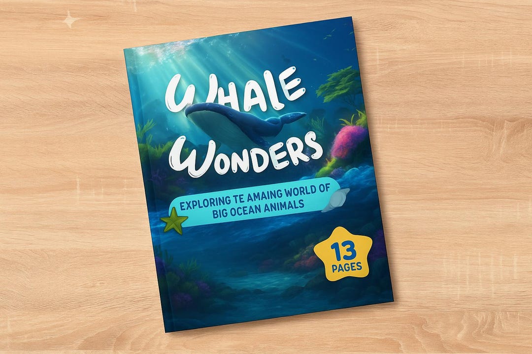Whale Wonders Kids Ebook | Ocean Animals Story Book for Children ...