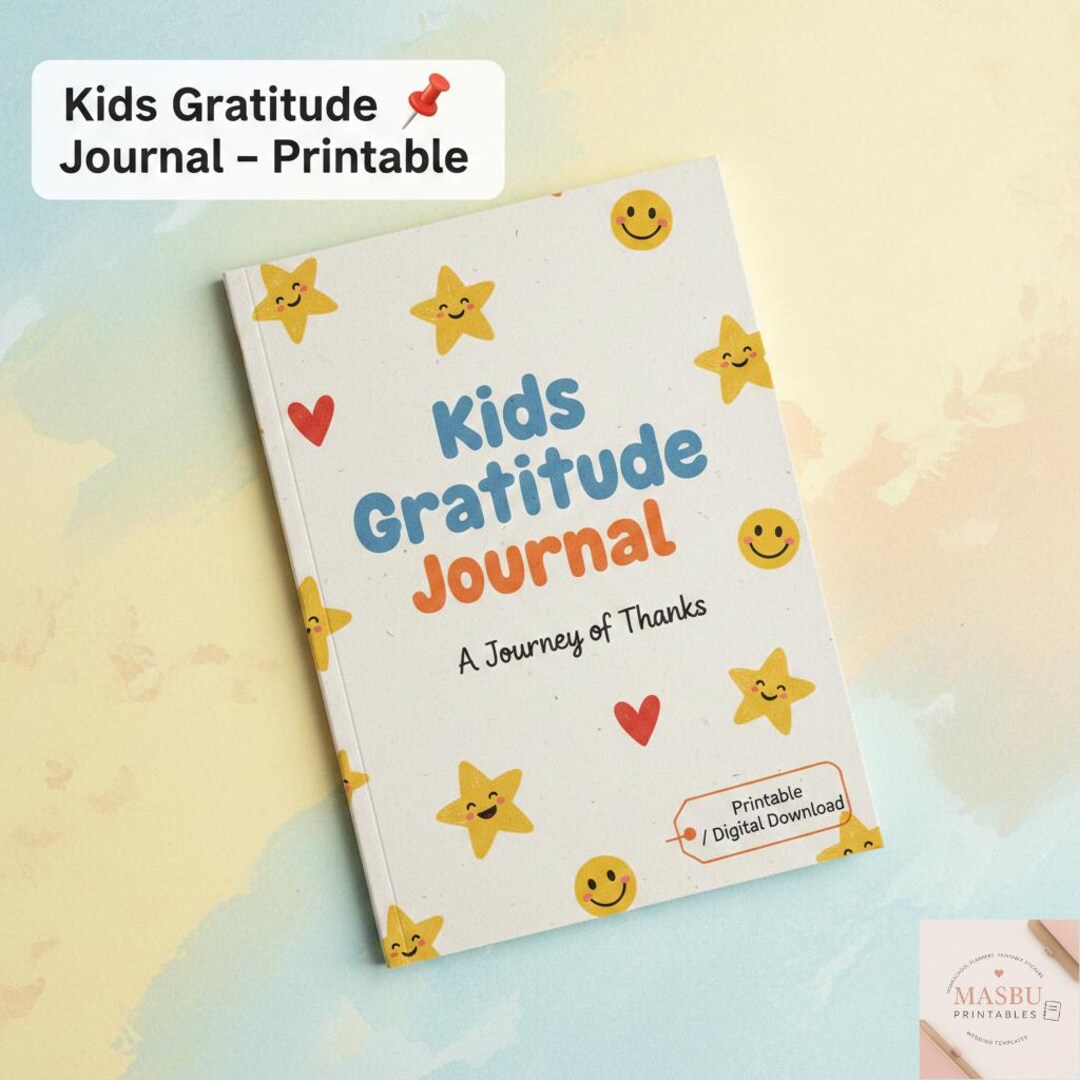 Kids Gratitude Journal Printable | Positive Mindset & Mindfulness ...