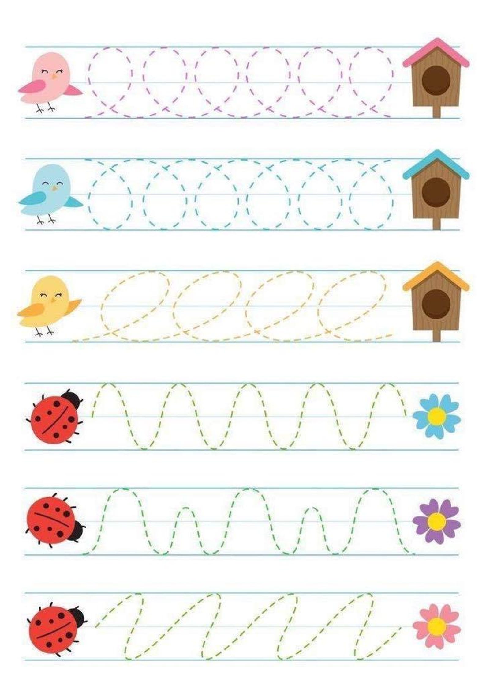 Trace, Practice Writing - Etsy