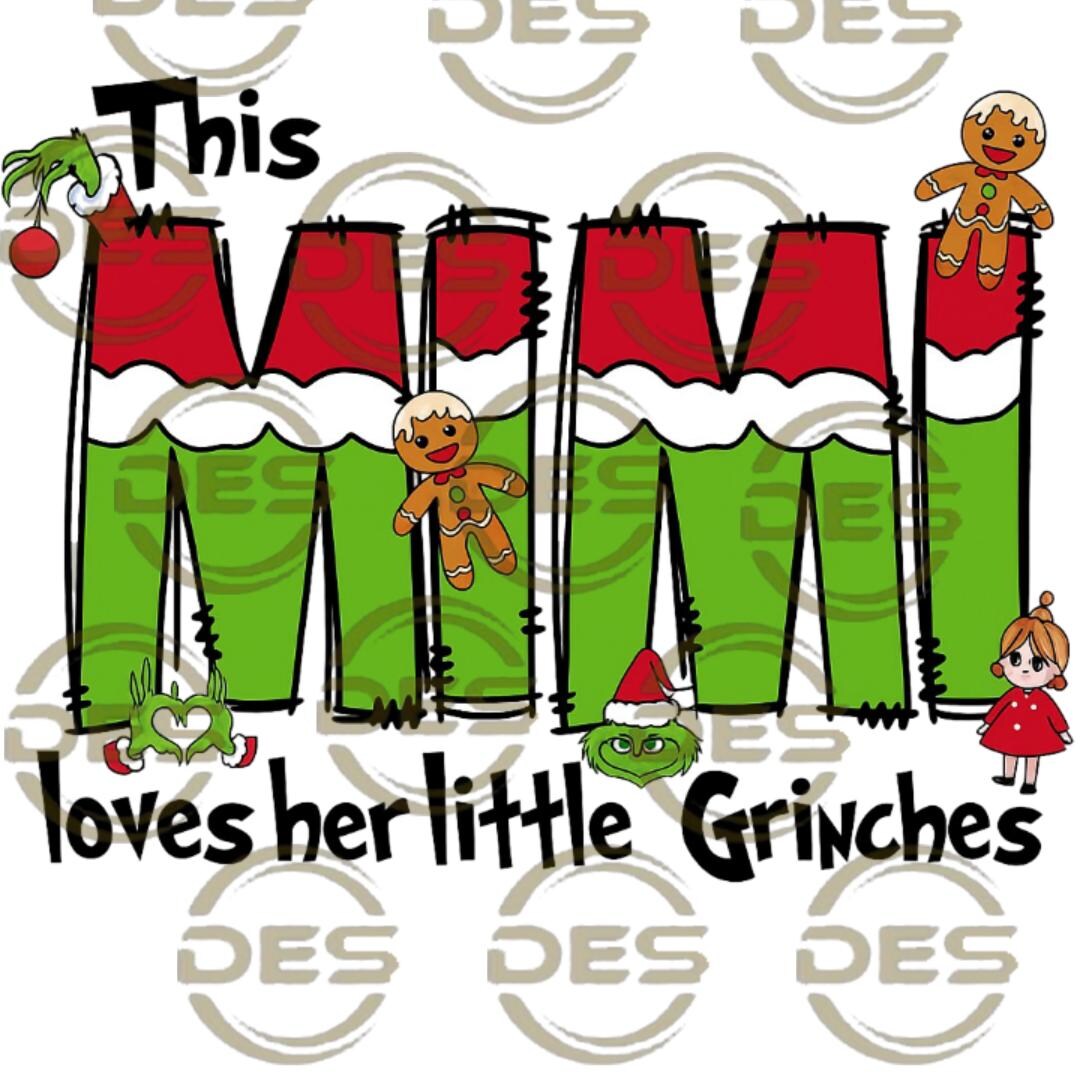 Funny Christmas Grandma SVG | Grumpy Green Monster Mimi Design | Cute ...