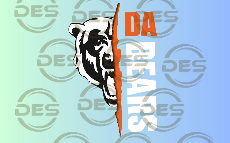 Da and Bear PNG, Bear Face Split Design, Chicago Style Bear Graphic ...
