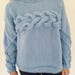 KNITTING PATTERN- Sideways Cable Crewneck. Instant Download Pdf Pattern ...