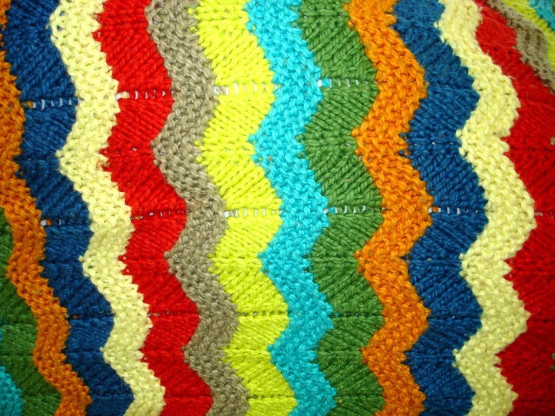 Baby Blanket KNITTING PATTERN Wavy Baby Blanket Pdf Knitting - Etsy