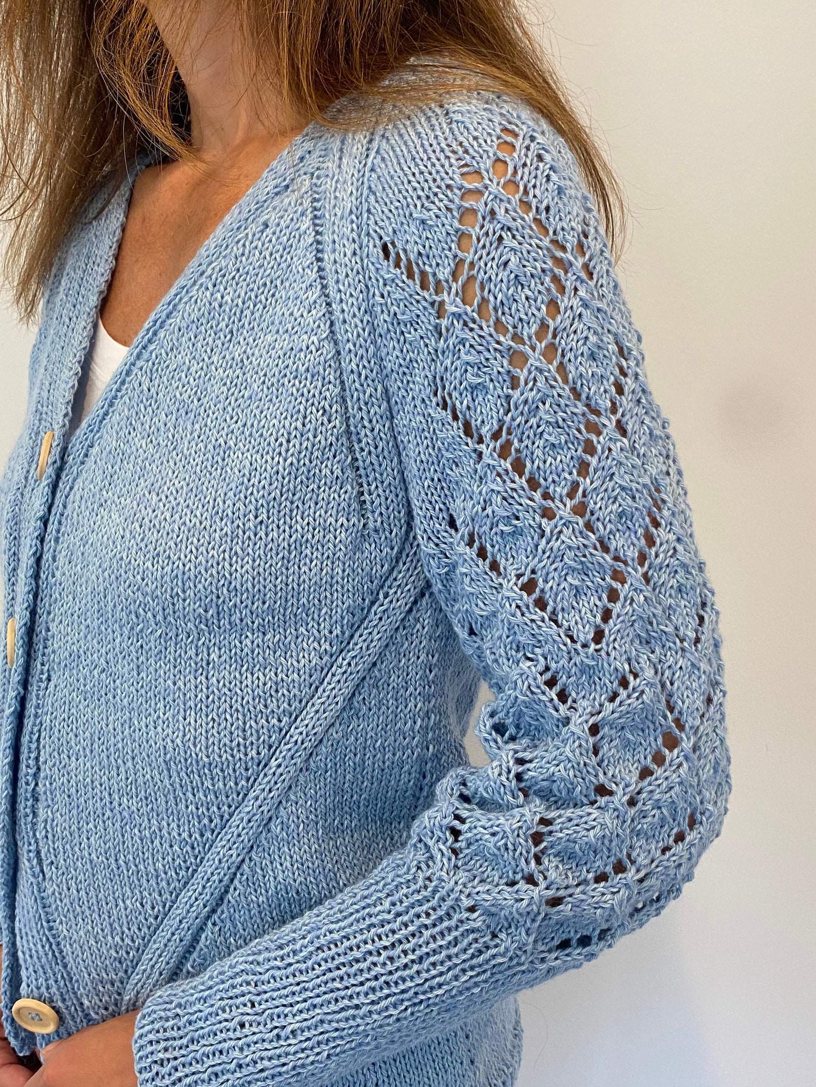 KNITTING PATTERN Lacy Knit Cardigan. Knitting Pattern PDF | Etsy