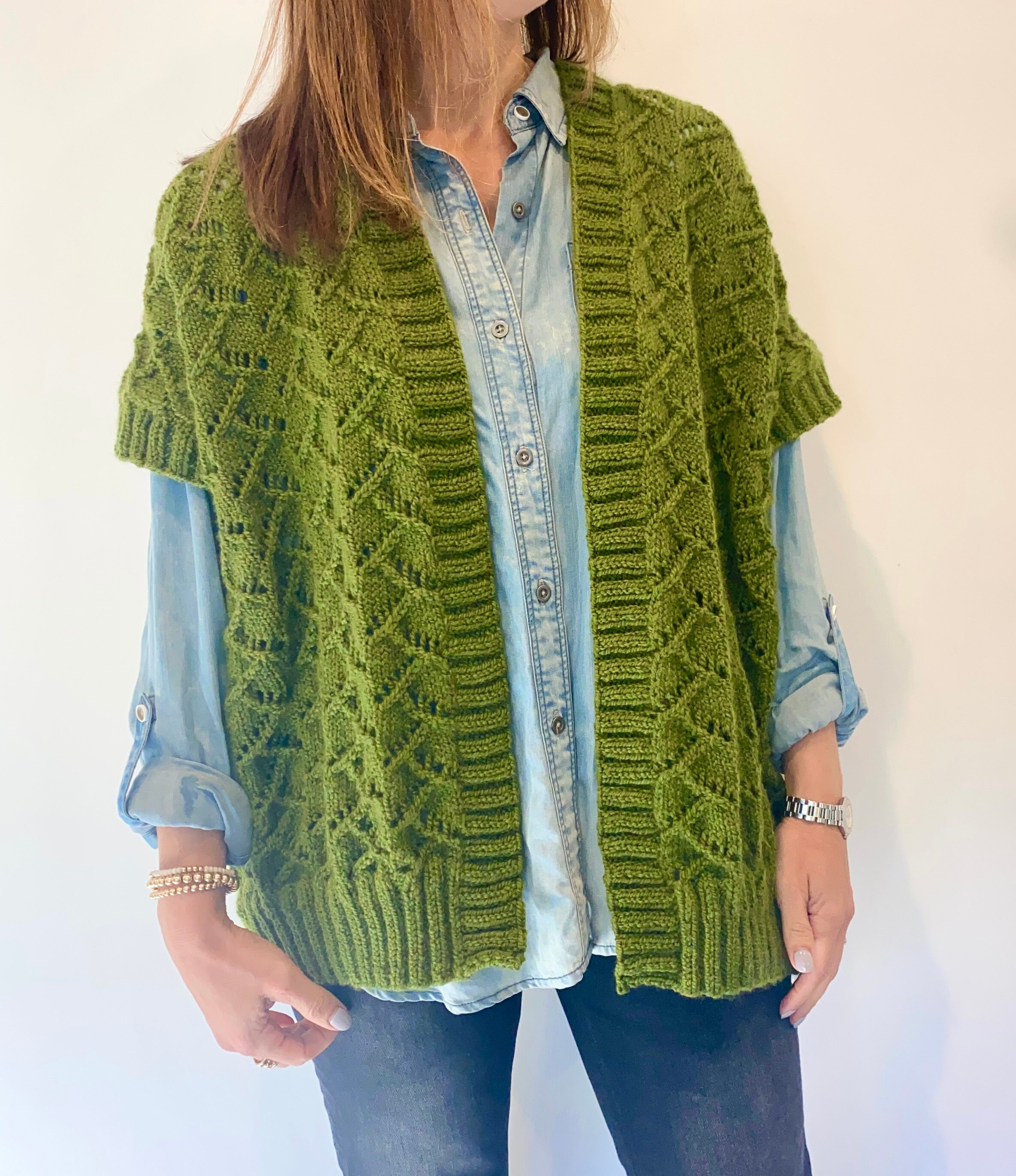 KNITTING PATTERN the River Cardigan. Oversized Sweater. - Etsy
