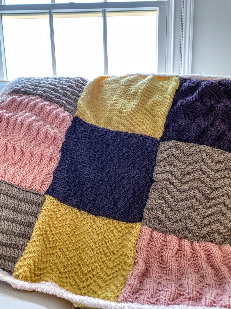 KNITTING PATTERN the Harper Baby Blanket PDF Instant Download | Etsy