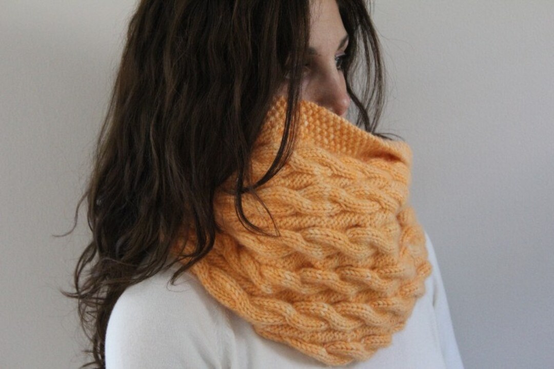 Reversible Cable Cowl Knitting Pattern (PDF) - Etsy