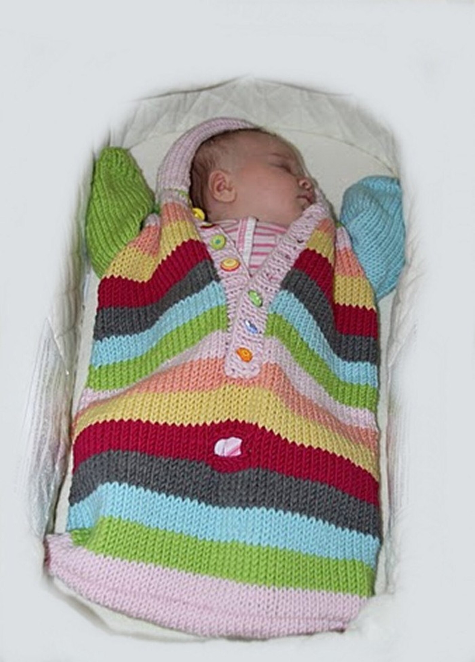 Knitting PATTERN Baby Bunting Knitting Pattern PDF Download - Etsy