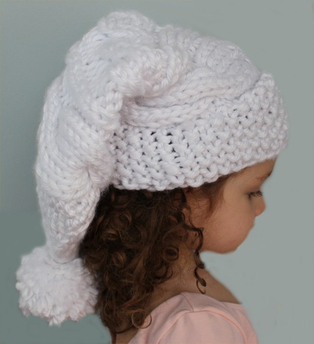 KNITTING PATTERN- Cable Knit Stocking Hat (child- Adult Sizes) PDF - Etsy