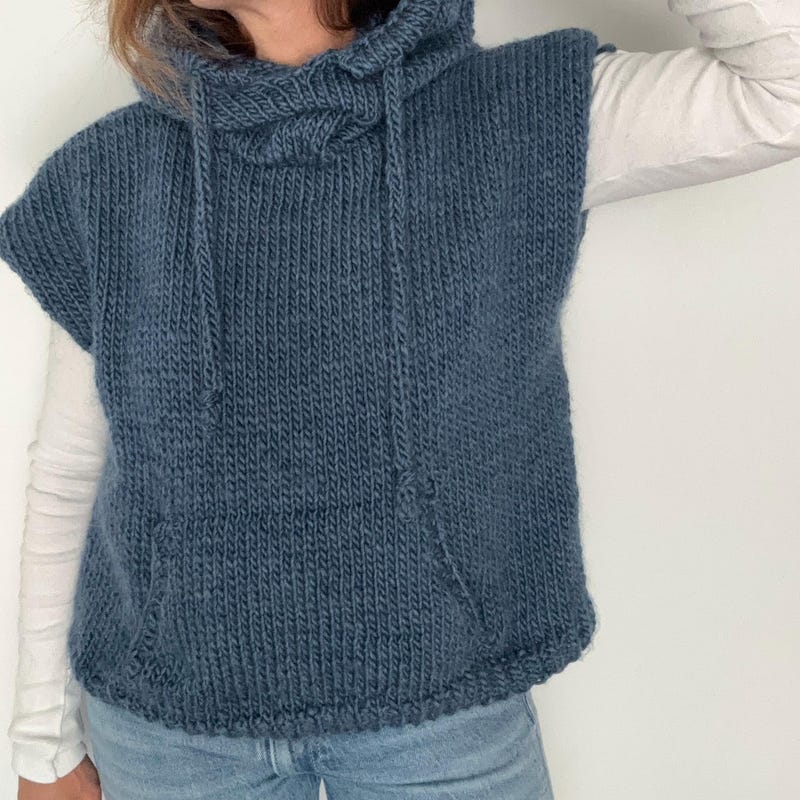 Hooded Cowl Vest - Etsy