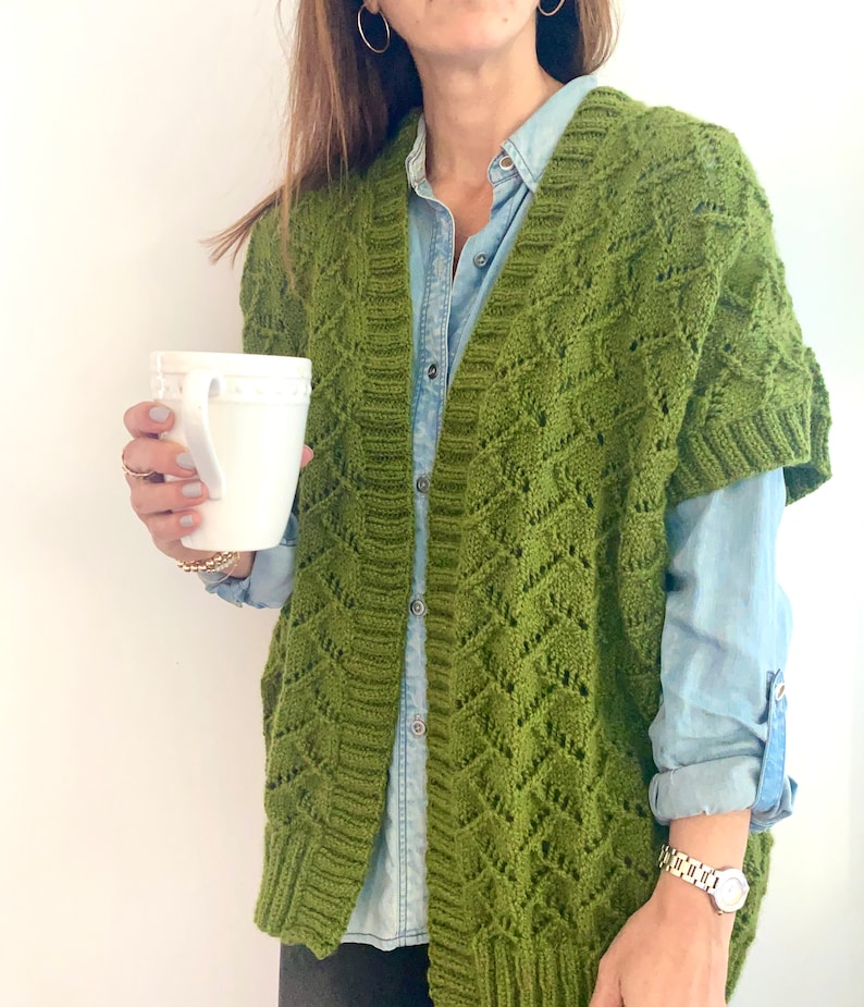 KNITTING PATTERN the River Cardigan. Oversized Sweater. - Etsy